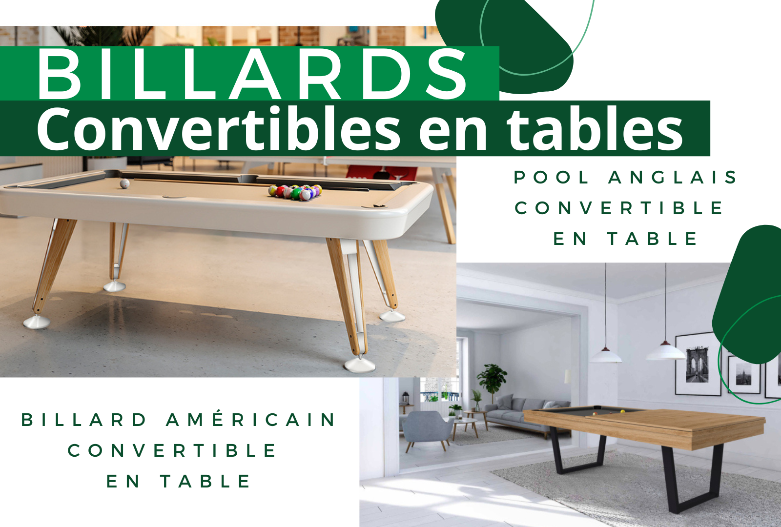 Pourquoi opter pour un billard convertible en table ? - blog supreme